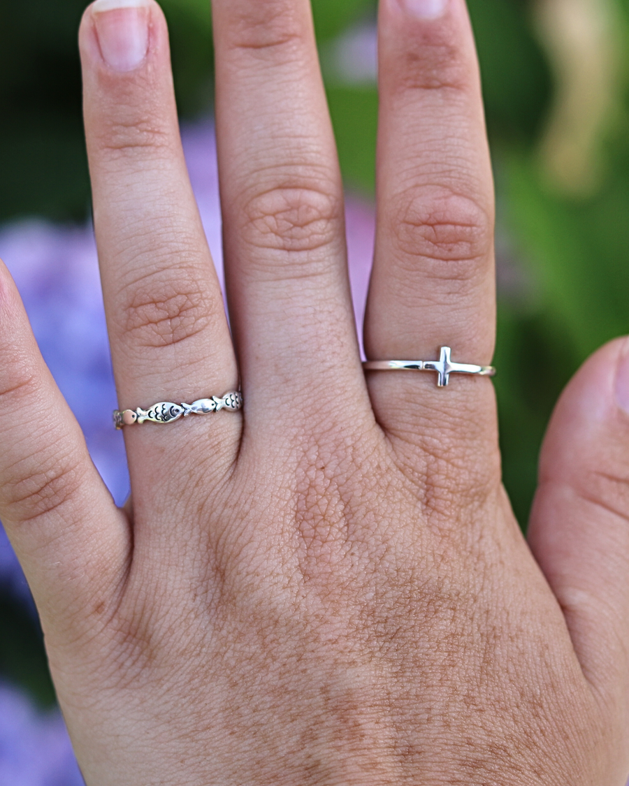 Fish Sterling Silver Ring – The Life Divine