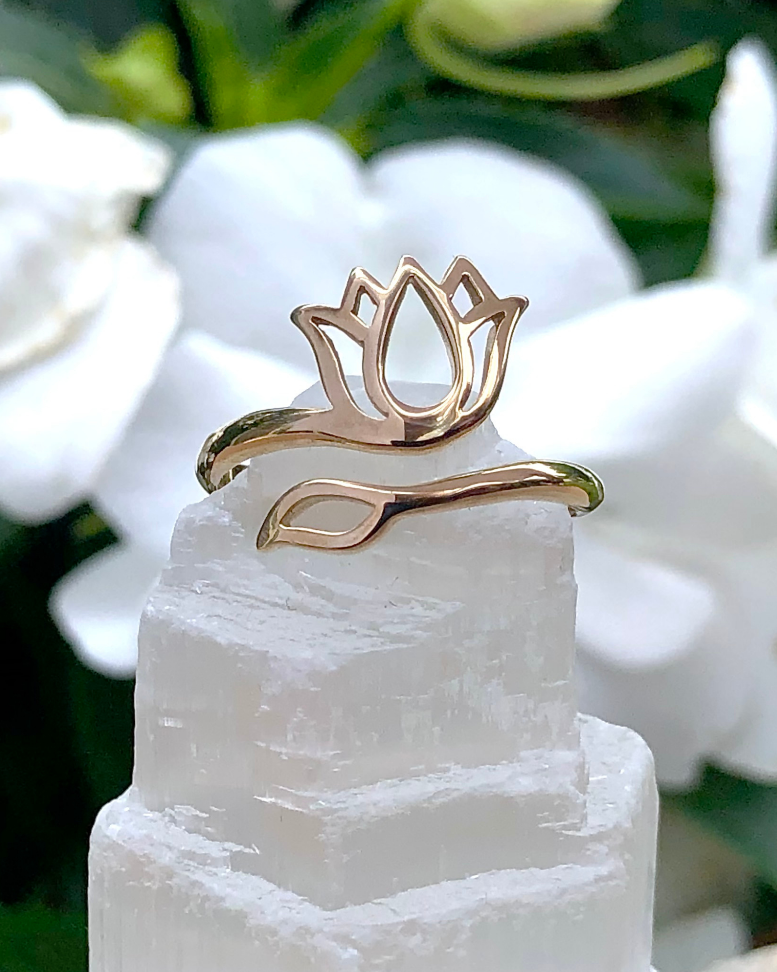 Lotus Ring Adjustable Bronze – The Life Divine