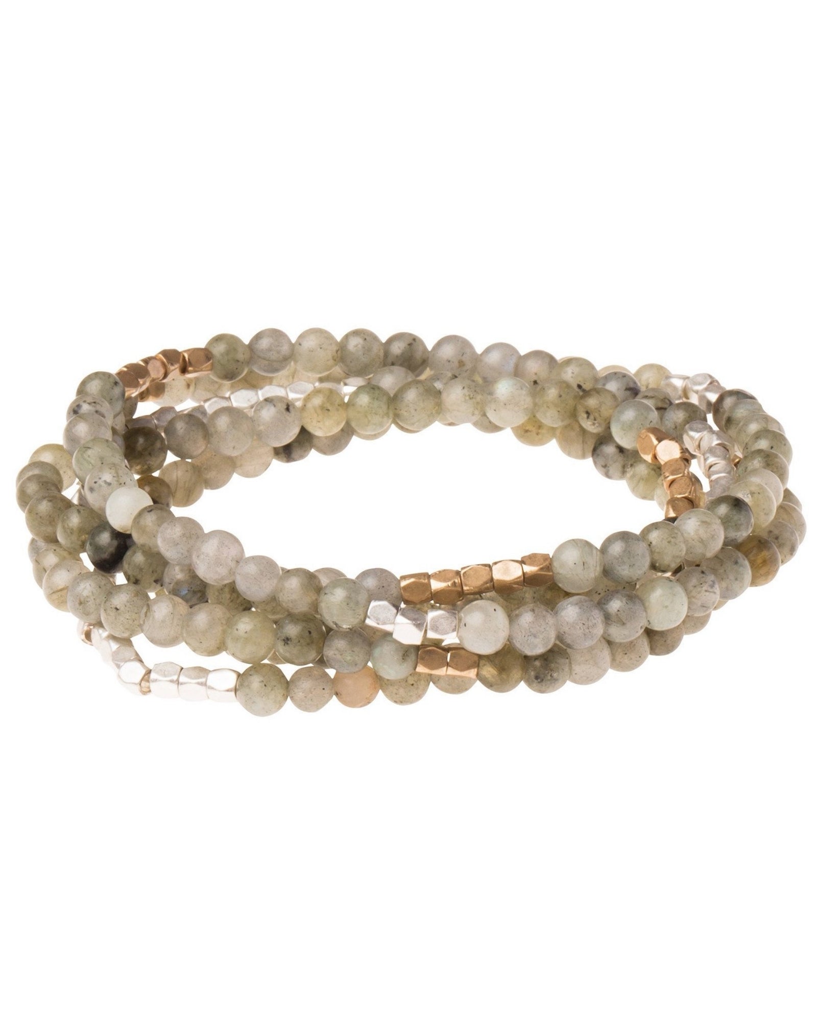 Labradorite With Gold and Silver Accents Gemstone Wrap – The Life Divine